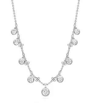 BOODLES Platinum And Diamond Beach Necklace - Silver
