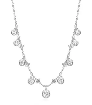 BOODLES Platinum And Diamond Beach Necklace - Silver