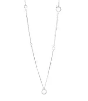 BOODLES White And Diamond Mini Roulette Long Chain Necklace - Gold