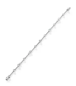 BOODLES Platinum And Diamond Raindance Bracelet - Silver