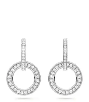 BOODLES White And Diamond Roulette Drop Earrings - Gold