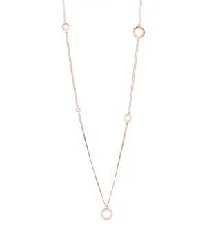 BOODLES Rose And Diamond Long Mini Roulette Necklace - Gold