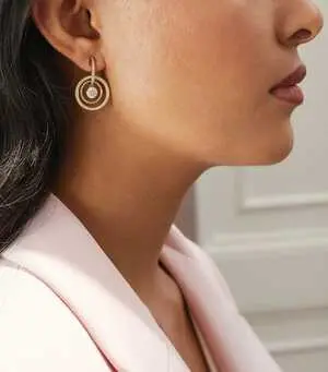 BOODLES Yellow And Diamond Roulette Double-hoop Earrings