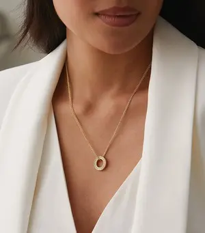 BOODLES Roulette Diamond Pendant Necklace - Gold