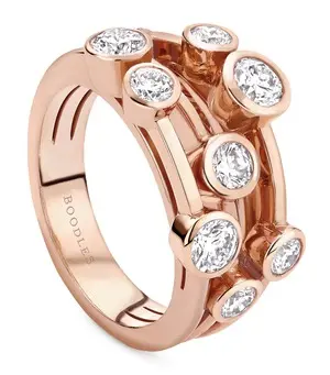 BOODLES Classic Raindance Diamond Ring - Rose Gold