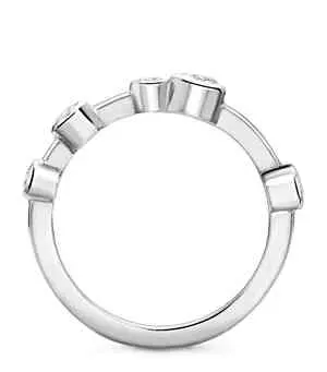 BOODLES Platinum And Diamond Half-hoop Ring