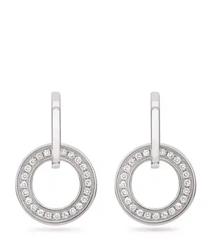 BOODLES White And Diamond Classic Roulette Earrings - Gold
