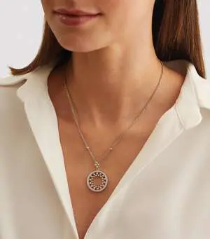 BOODLES White And Diamond Circus Bead Pendant Necklace