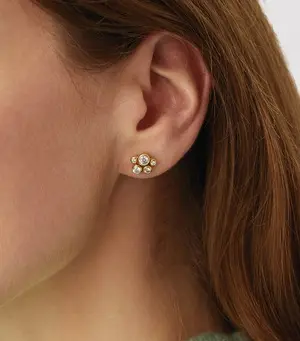 BOODLES Raindance Cluster Stud Earrings - Gold