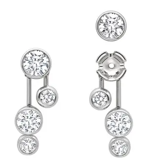 BOODLES Platinum And Diamond Raindance Detachable Drop Earrings