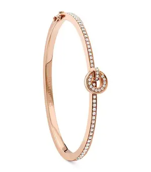 BOODLES Rose And Diamond Roulette Bangle - Gold