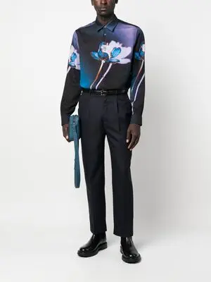 PT TORINO Slim-cut Leg Trousers - Blue