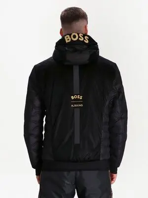 Boss X Ajbxng Zip-Up Hooded Jacket In Black - 30% Off | Editorialist