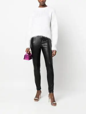Ermanno Scervino Faux-leather Trousers