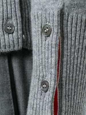Thom Browne 4-bar Short Cashmere Pullover - Grey