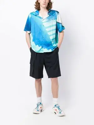BLUE SKY INN Abstract-print Short-sleeved Shirt