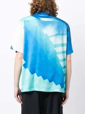 BLUE SKY INN Abstract-print Short-sleeved Shirt