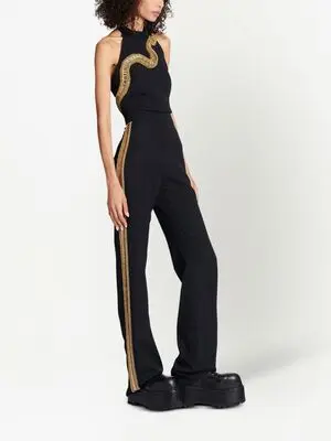 Balmain Sequin-embellished Wide-leg Trousers