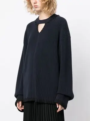 3.1 Phillip Lim Ribbed V-neck Jumper