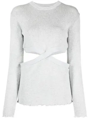 3.1 Phillip Lim Cut-out Ribbed Jumper