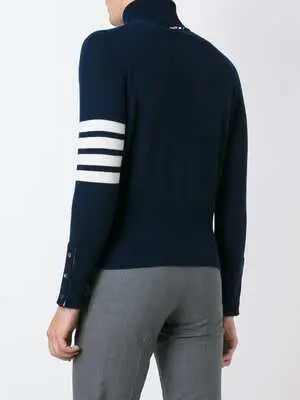 Thom Browne 4-bar Stripe Cashmere Turtleneck