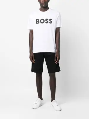 BOSS Logo-print Cotton T-shirt