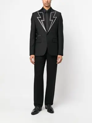 Philipp Plein Crystal-embellished Single-breasted Blazer
