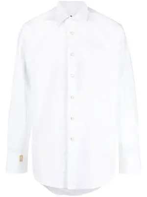 BILLIONAIRE Logo-embroidered Long-sleeve Shirt