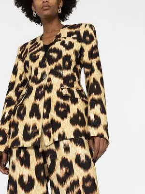 Attico Louise Leopard-print Blazer
