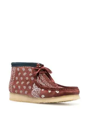 Clarks Paisley Print Boots