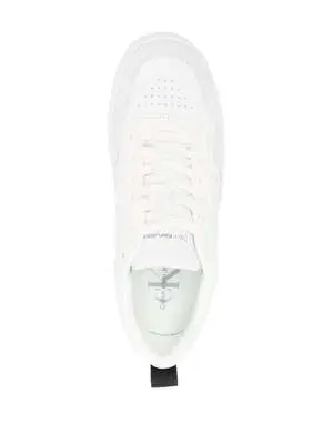 Calvin Klein Logo-debossed Panelled Sneakers - White