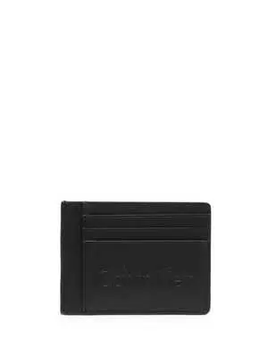 Calvin Klein Logo Embossed Leather Cardholder