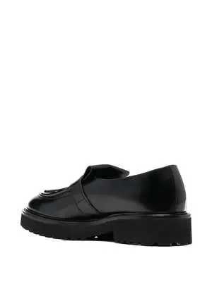DOUCAL'S Fringed Leather Loafers