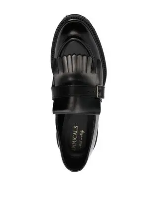 DOUCAL'S Fringed Leather Loafers