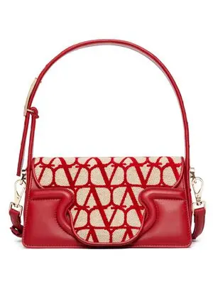 Valentino Garavani La Petit Deuxième Toile Iconographe Shoulder Bag - Red