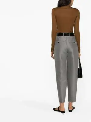 TOTEME Cropped Pintuck Trousers
