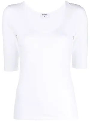 Filippa K Jersey Knit Scoop Neck T-shirt - White