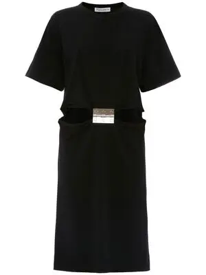 JW Anderson Hinge-embellished T-shirt Midi Dress