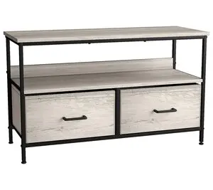 SORBUS Tv Stand Dresser With 2 Faux-wood Drawer S - One-color