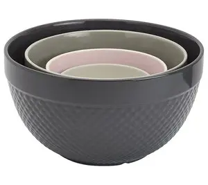 TABLETOPS UNLIMITED 4-piece Hobnail Mixing Bowls