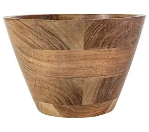FORESIDE HOME & GARDEN Tapered Natural Acacia W Ood Bowl - One-color