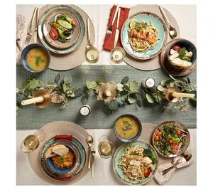 TABLETOPS UNLIMITED Tuscon 12-piece Dinnerware Se T