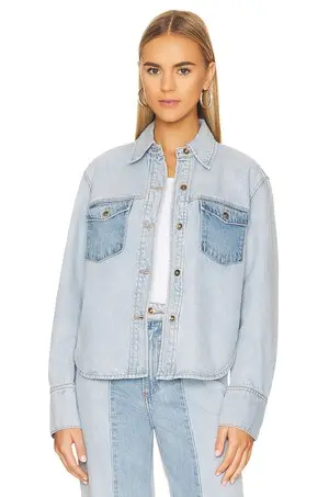Song Of Style Teddy Mixed Wash Shacket