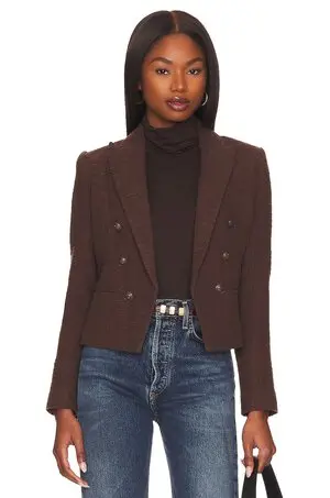 L'Agence Brooke Crop Blazer In From .com