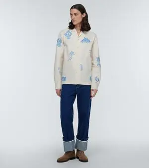Nanushka Jasper Wide-leg Cotton Denim Jeans