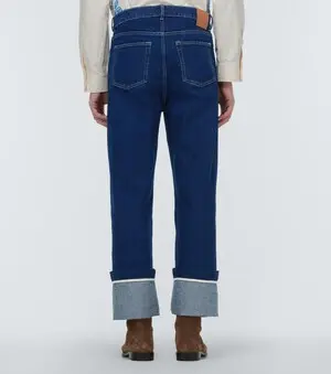 Nanushka Jasper Wide-leg Cotton Denim Jeans