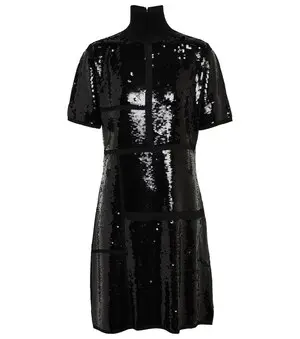 JOSEPH Sequined Wool-blend Minidress