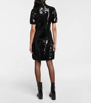 JOSEPH Sequined Wool-blend Minidress