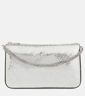 CHRISTIAN LOUBOUTIN Loubila Pouch - Silver