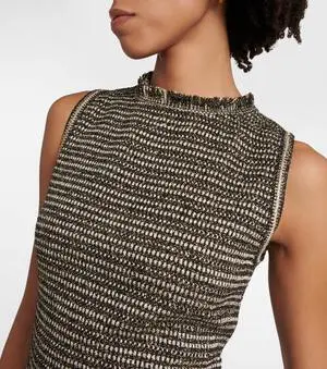 Oscar De La Renta Tweed Minidress - Multicoloured